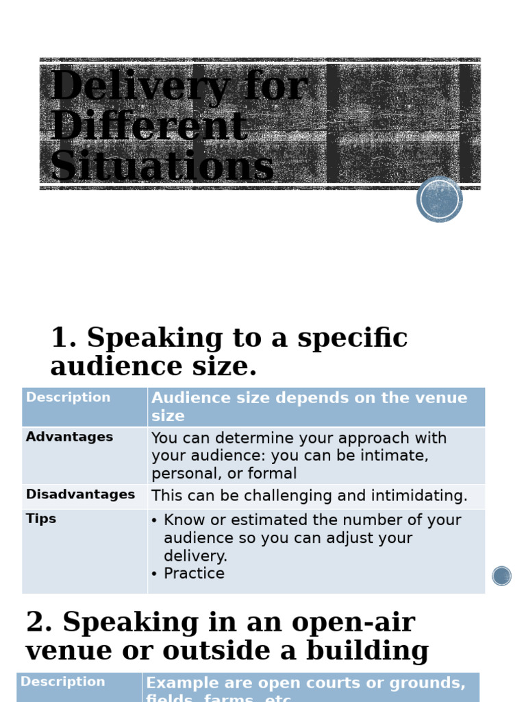 Effective Delivery Techniques for Speakers | PDF | Nonverbal ...