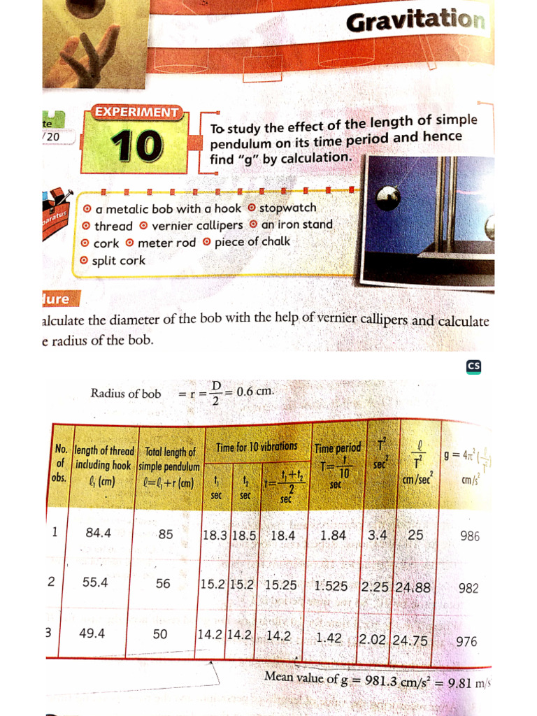 Physics Practical Values | PDF