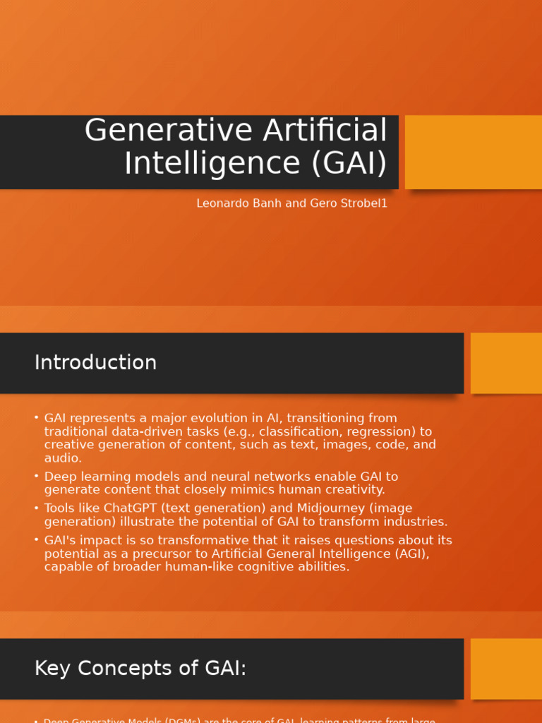 Understanding Generative AI (GAI) | PDF | Artificial Intelligence ...