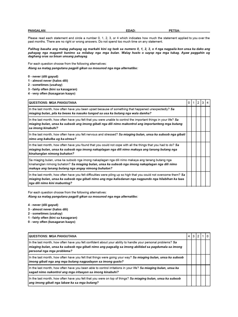Survey Questionaire | PDF