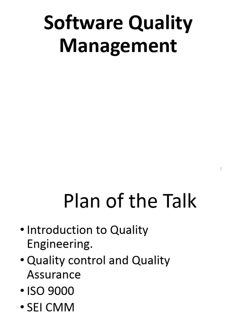 Software Quality Management | PDF | Quality Management System | Quality Assurance