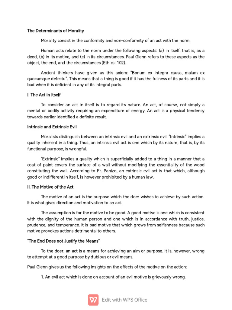 Chapter 5.the Determinants of Morality | PDF | Ten Commandments ...