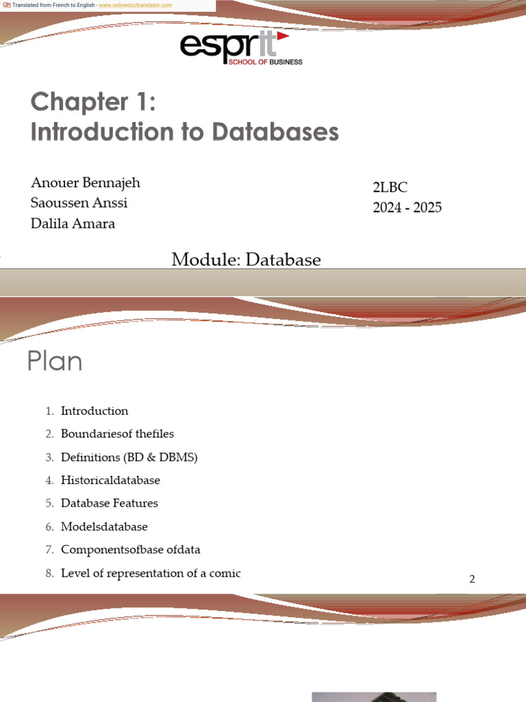 Chap1 - Introduction to DB | PDF | Databases | Relational Database