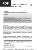 Scat 5 | PDF | Concussion | Foot