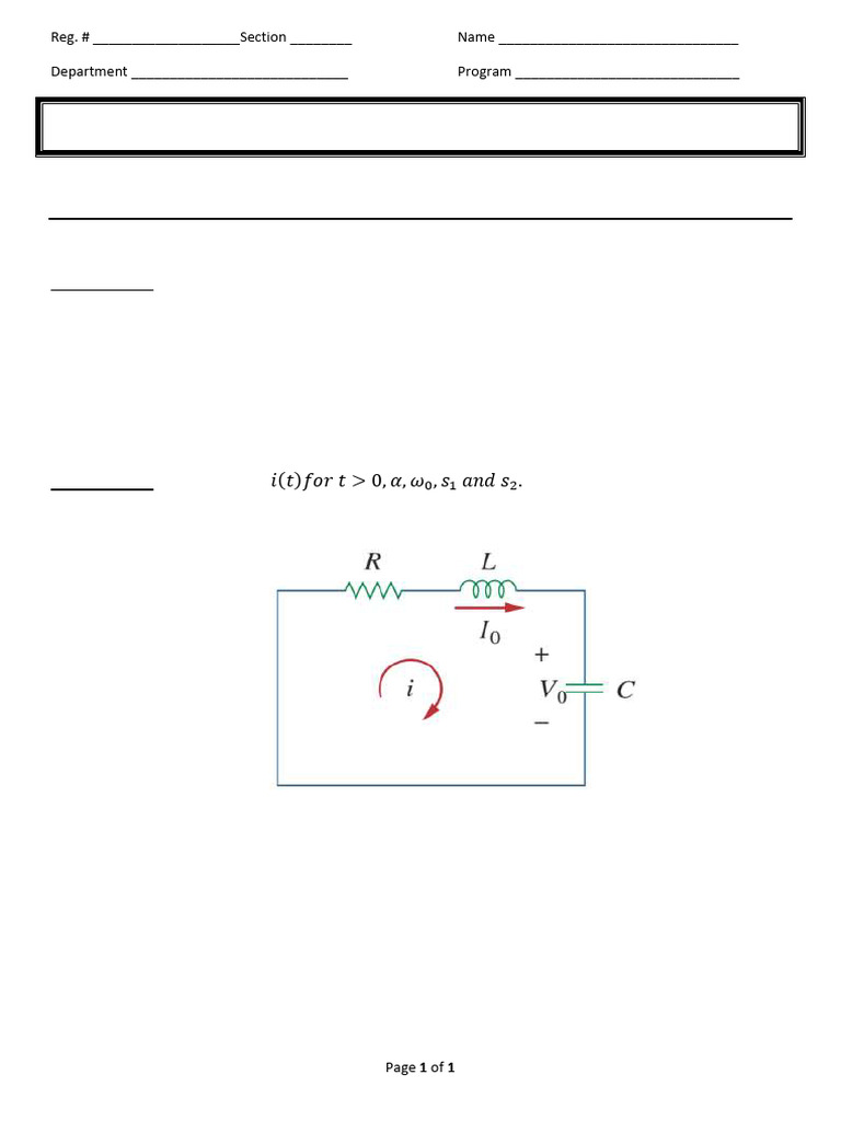Assignment 01_(ENA)_(BE-EEP)3_(F-22) | PDF
