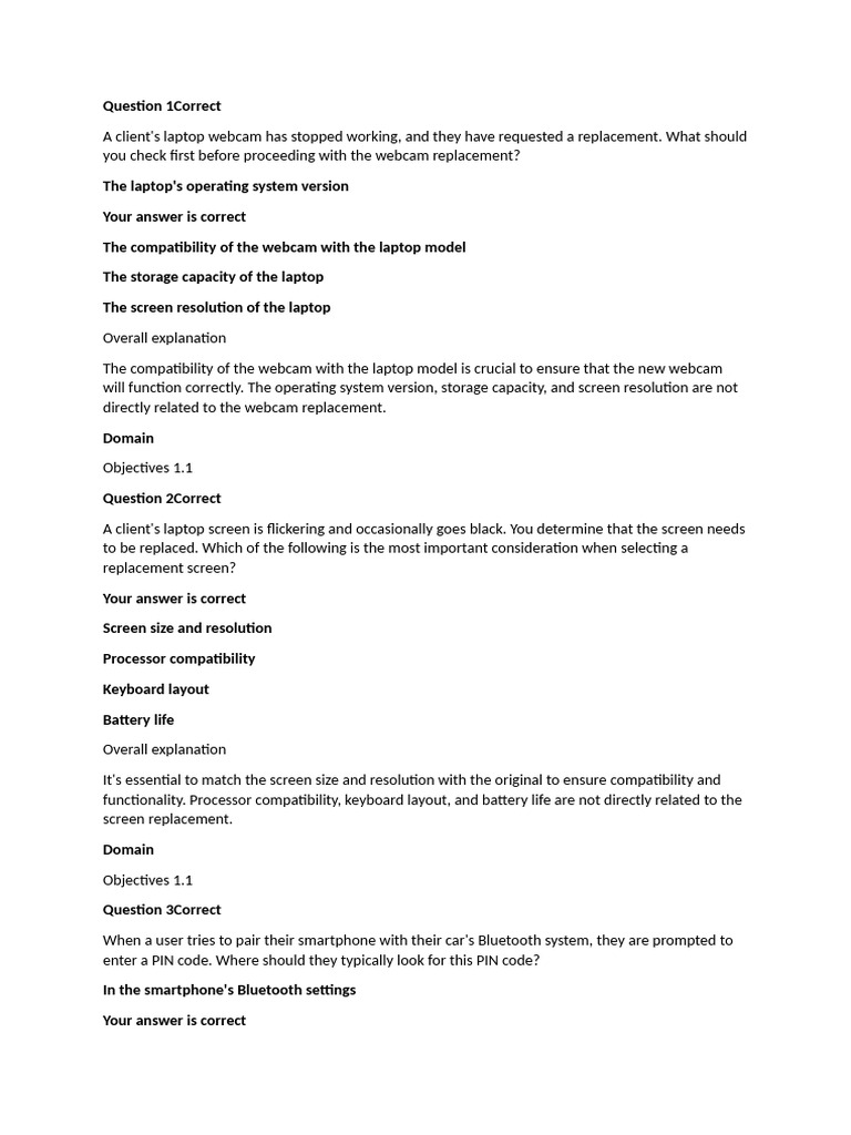 Questions - Comptia Aplus Part2 | PDF | Computer Network | Wi Fi