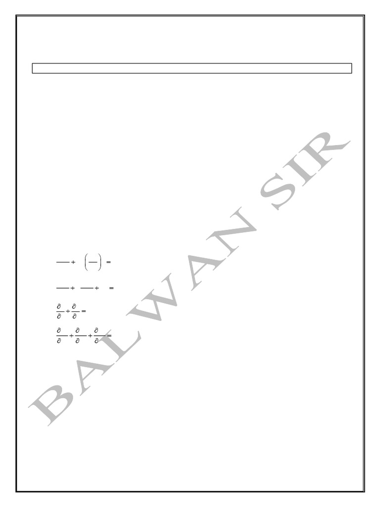 ODE Balwan Sir 125 | PDF | Equations | Derivative