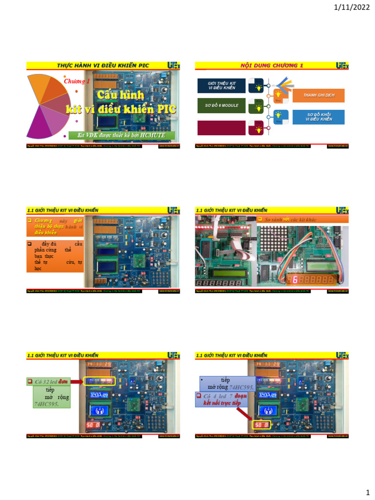 TT VDK Chuong 01 Cauhinh Kit 18f4550 Phan 1 Gioi Thieu Kit VDK | PDF