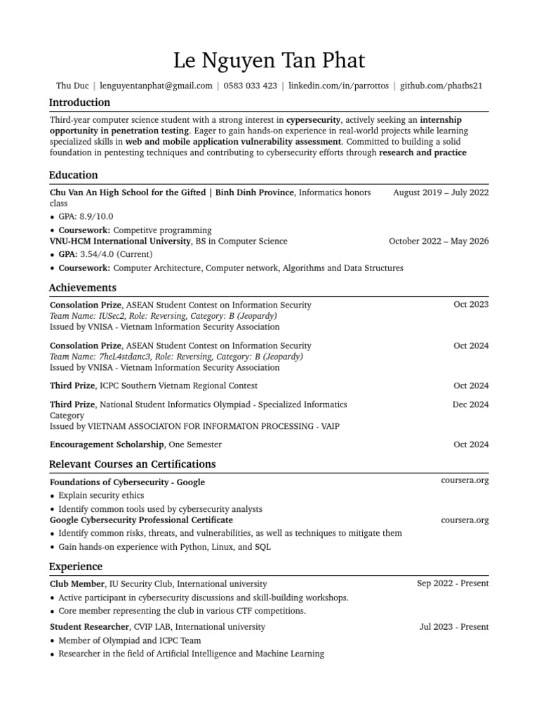 RenderCV EngineeringResumes Theme | PDF | Computer Security | Security