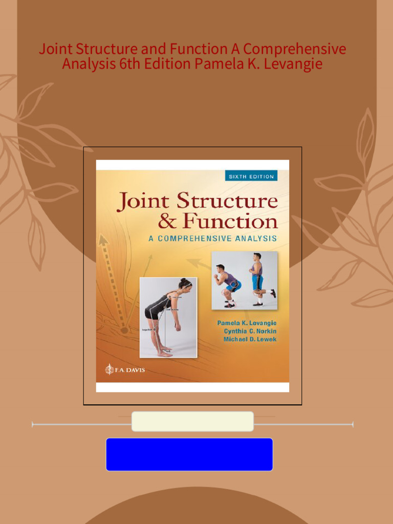 Instant Joint Structure and Function A Comprehensive Analysis 6th Edition Pamela K. Levangie ...