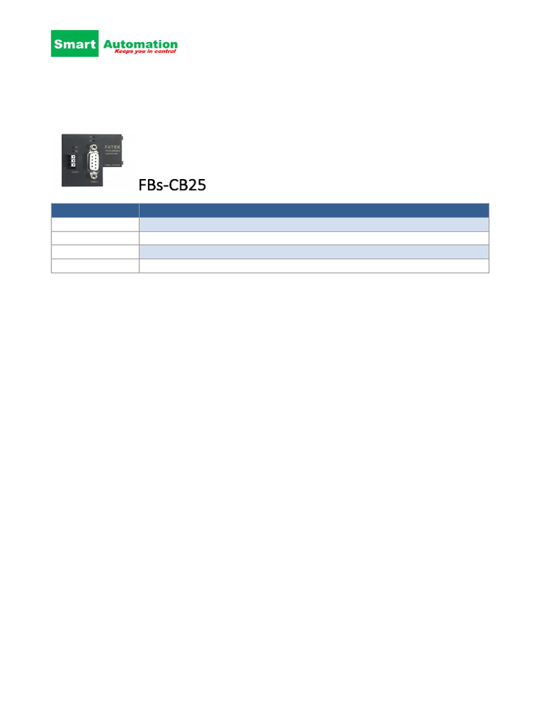 FBs- cb25 | PDF