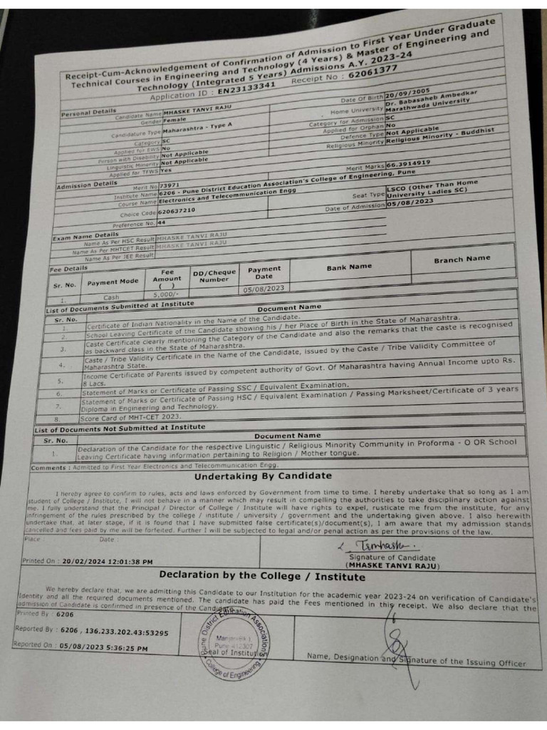 Cap Id Certificate | PDF