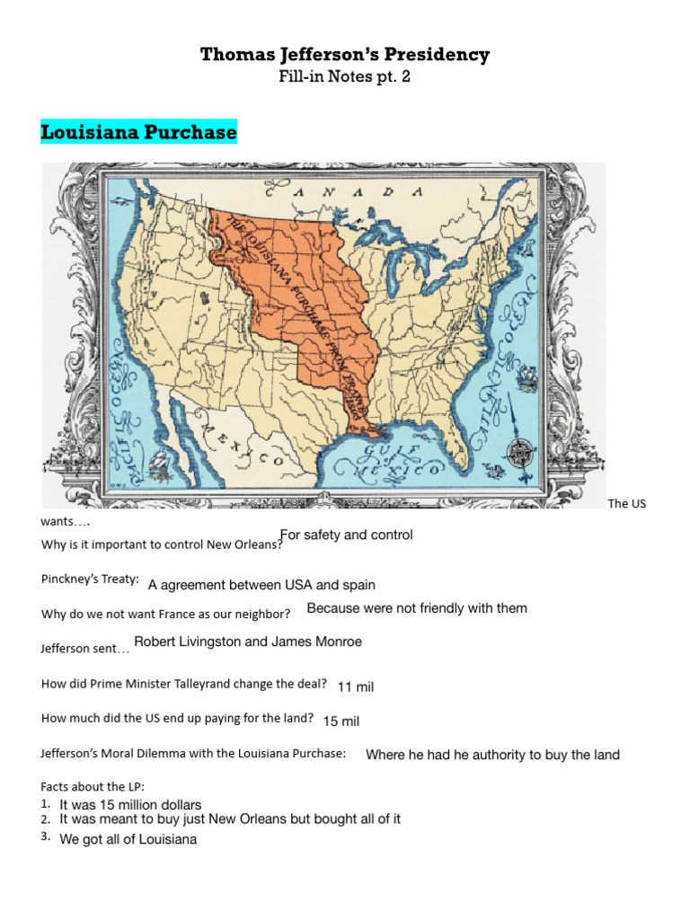 Understanding the Louisiana Purchase | PDF
