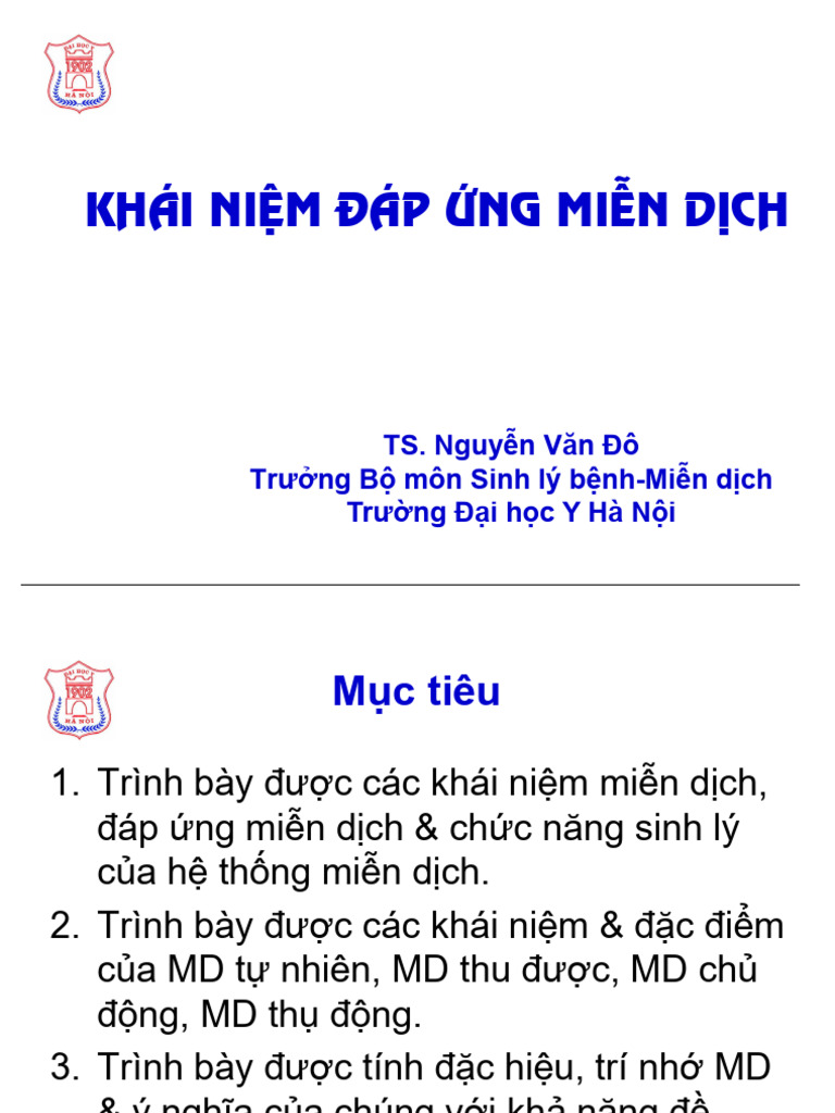 13 - Khái niệm đáp ứng miễn dịch | PDF