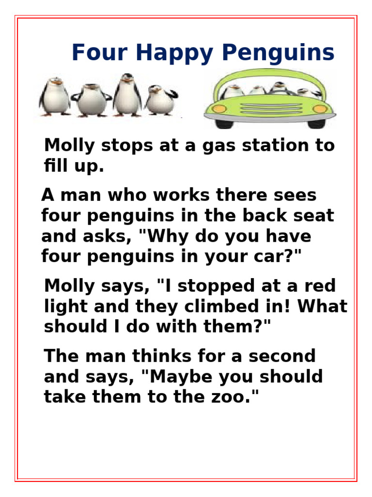 Molly's Adventure with Four Penguins | PDF