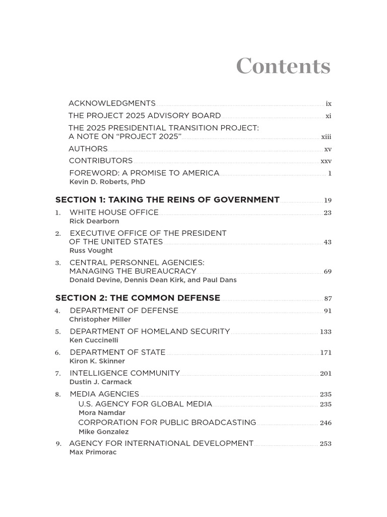 2025 MandateForLeadership FULL-6 | PDF | Federal Government Of The ...