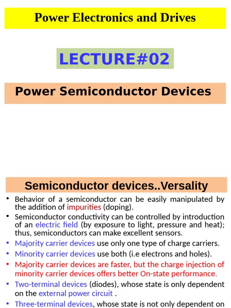 Power Semiconductor Devices Overview | PDF | Power Electronics ...