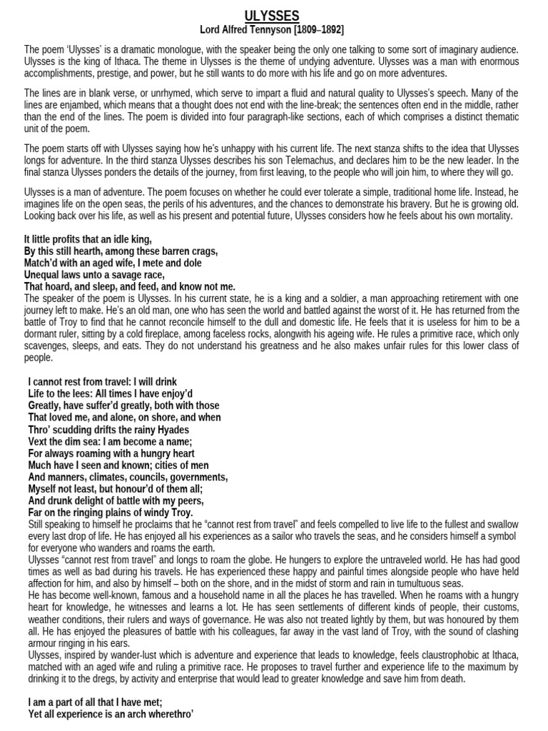 Ulysses | PDF | Odysseus
