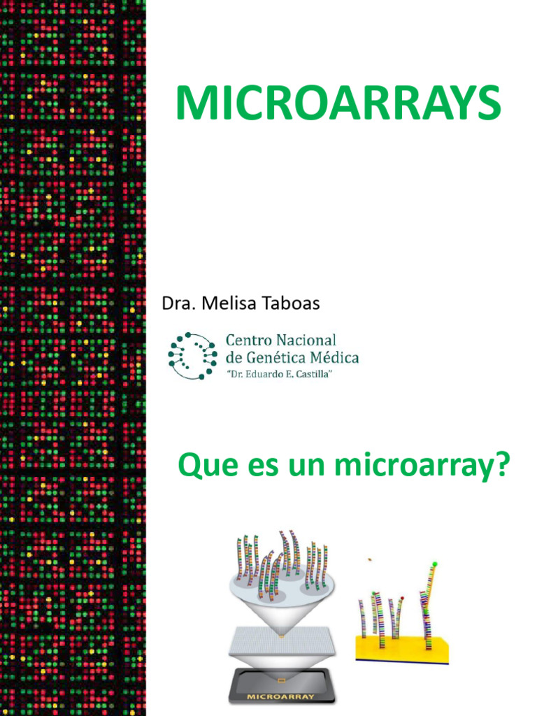 Microarrays Final Taboas | PDF | Adn Microarray | Ciencias de la vida