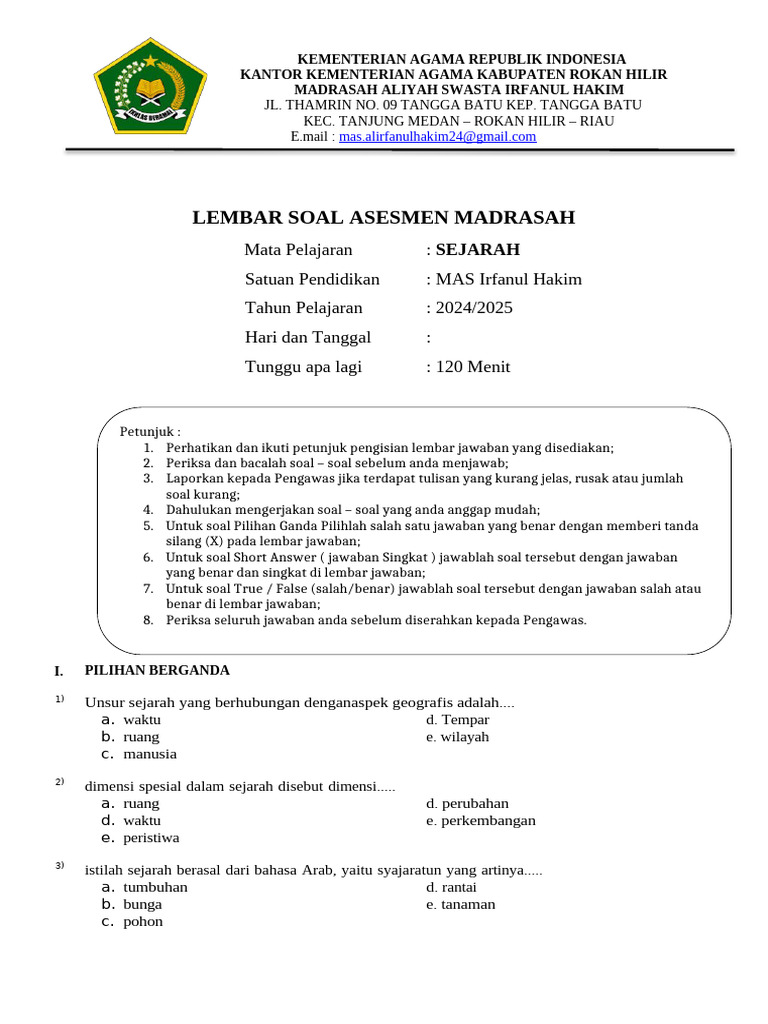 Am Sejarah Aliyah 2025 | PDF