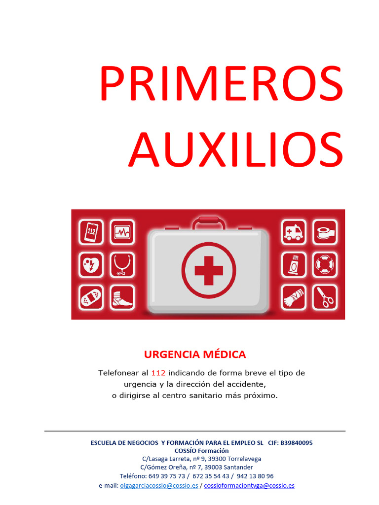Guía Completa de Primeros Auxilios | PDF | Reanimación cardiopulmonar | Herida