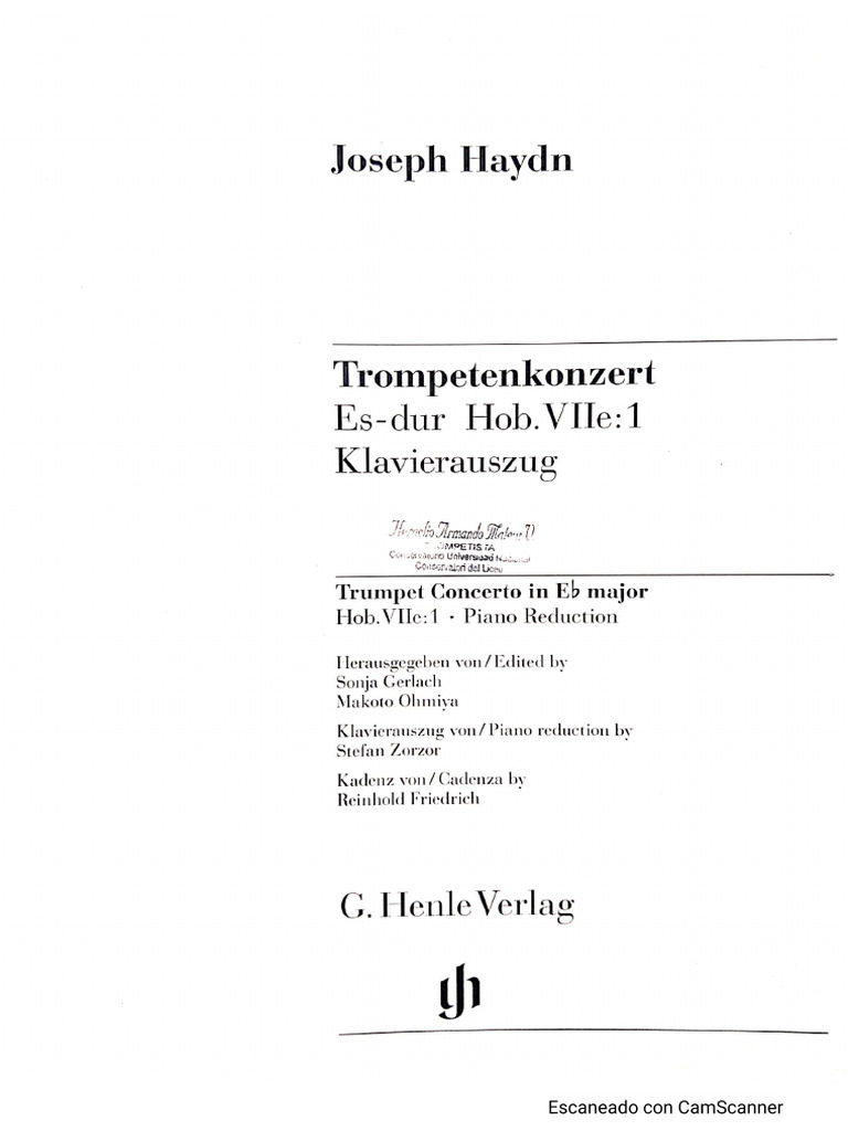 Haydn Trumpet Concert | PDF