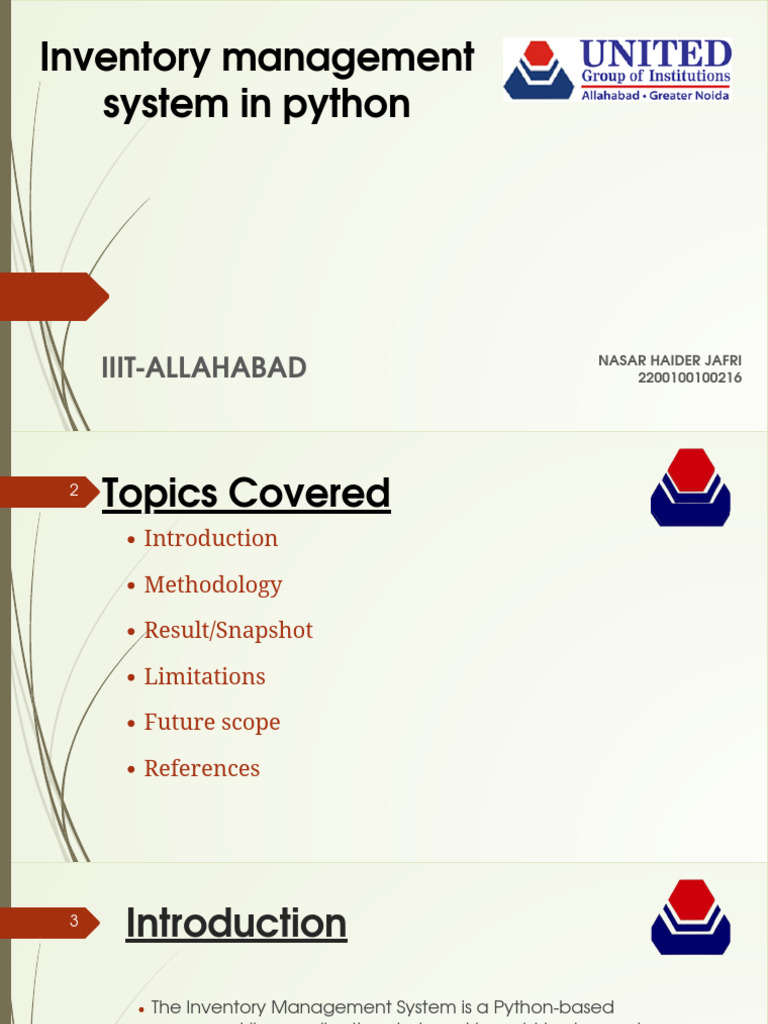 Python Inventory System Guide | PDF | Inventory | Python (Programming Language)