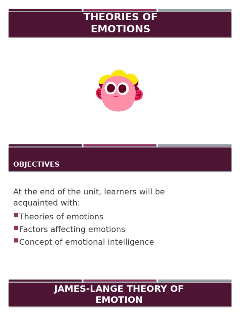 Theories of Emotions 24 | PDF | Emotions | Cognitive Science