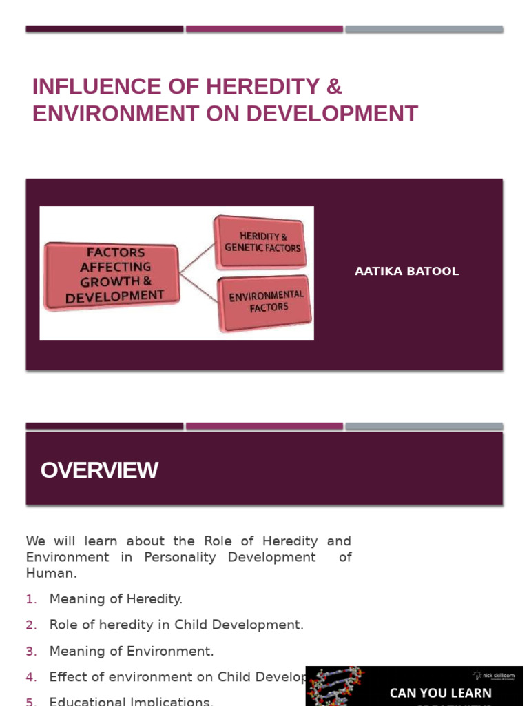 Heredity & Environment 24 | PDF | Twin | Nature Versus Nurture