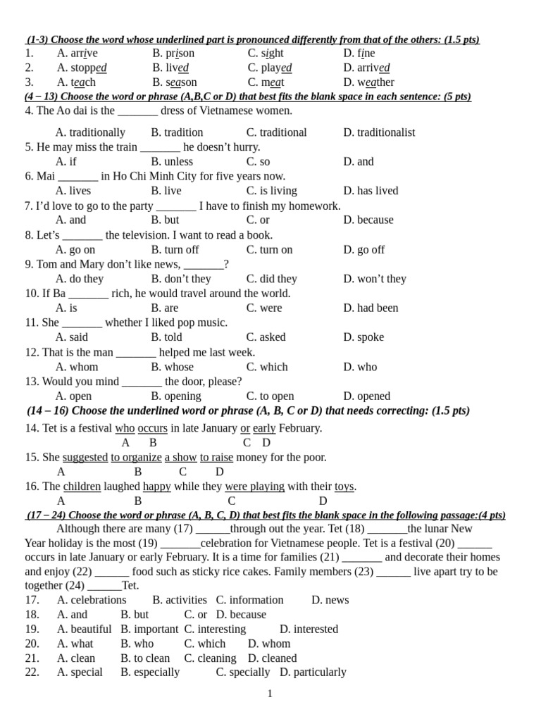 Practice 2 | PDF | Vietnam | Clothing
