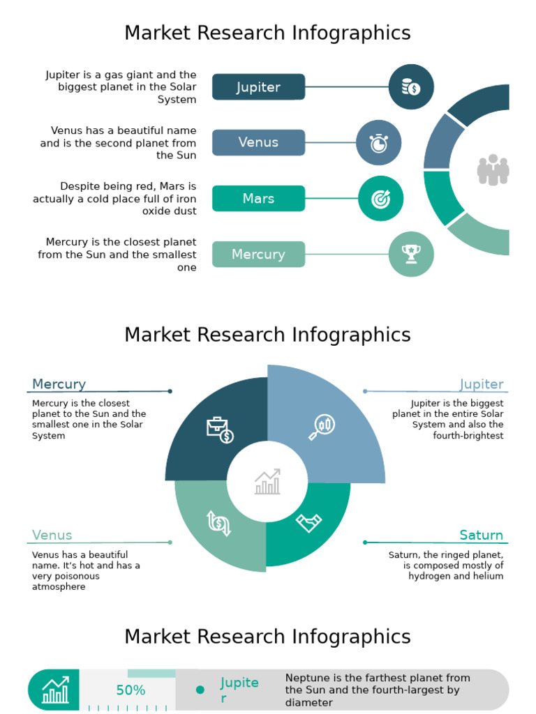 Market Research Infographics by Slidesgo | PDF | Planets | Saturn