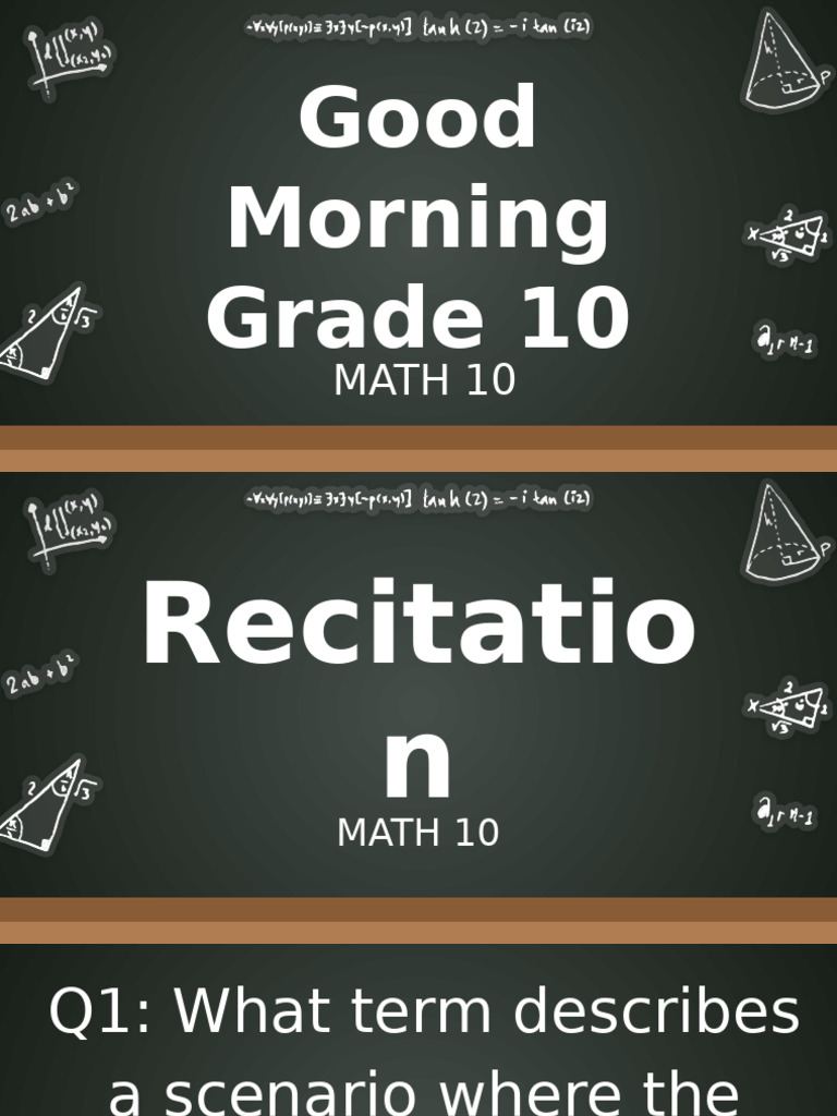 Grade 10 Math: Permutations & Combinations | PDF | Permutation | Mathematical Objects