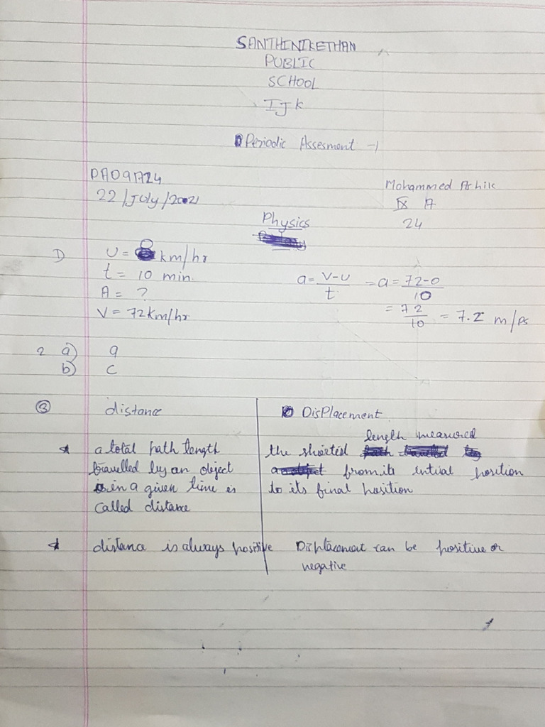 Physics Concepts and Calculations Guide | PDF