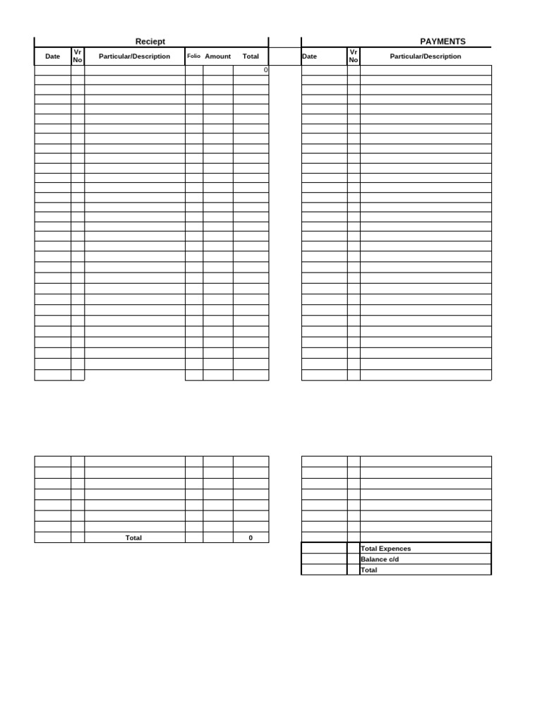 Ledeger Sheet | PDF