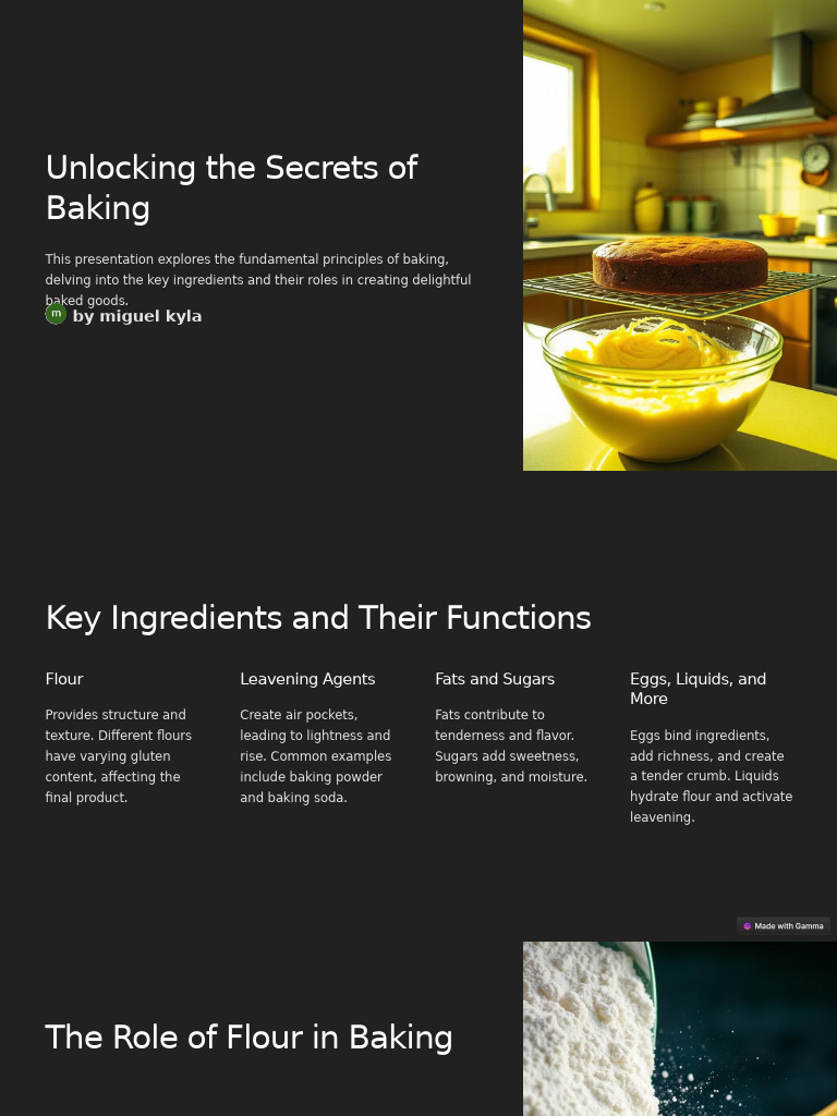 Unlocking The Secrets of Baking | PDF | Baking | Flour