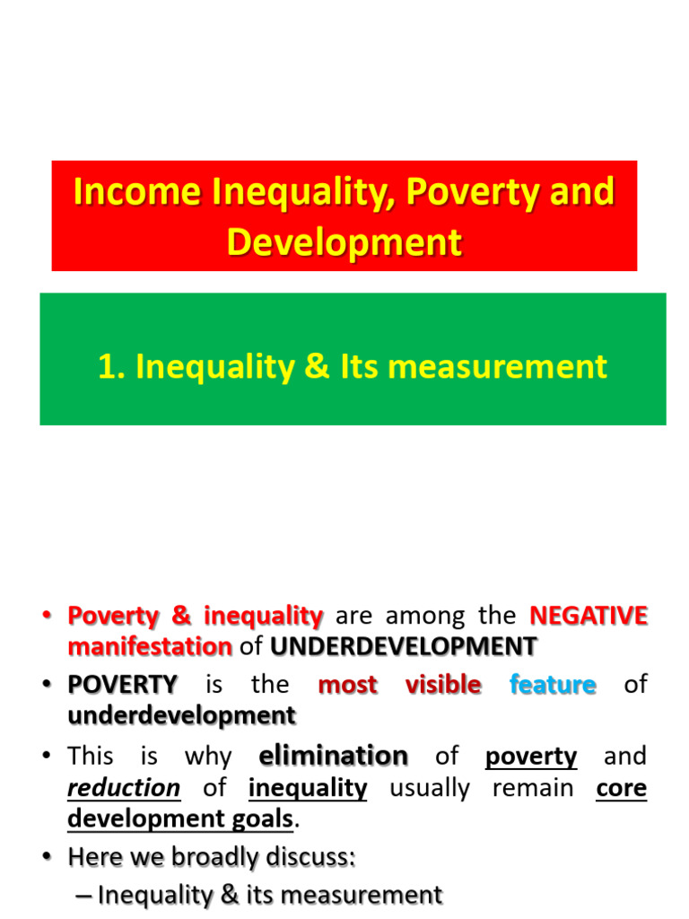 Income Inequality and Poverty Analysis | PDF | Gini Coefficient ...