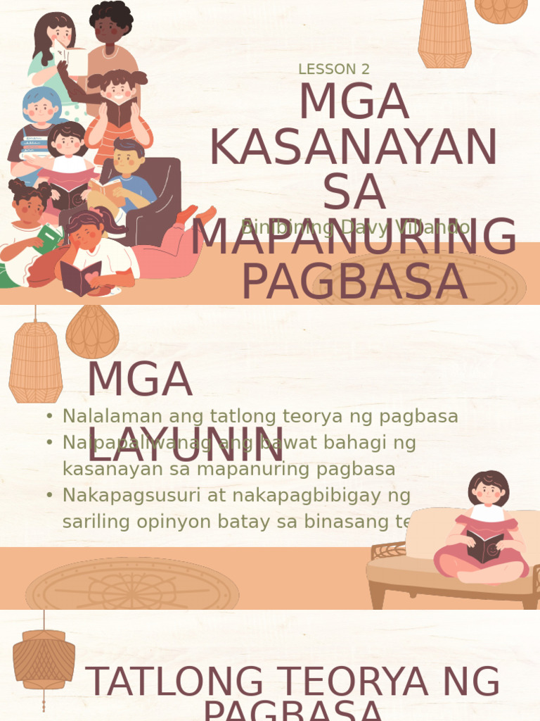 PAGBASA Q3 LESSON 2 Kasanayan Sa Mapanuring Pagbasa | PDF