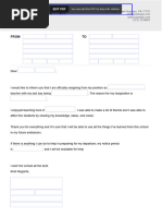 Union Membership Resignation Letter Sample | PDF