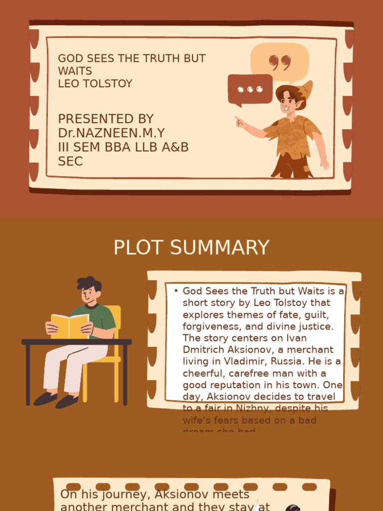 God Sees the Truth but Waits | PDF | Forgiveness | Salvation