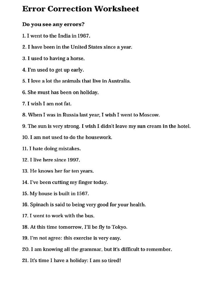 Error Correction | PDF