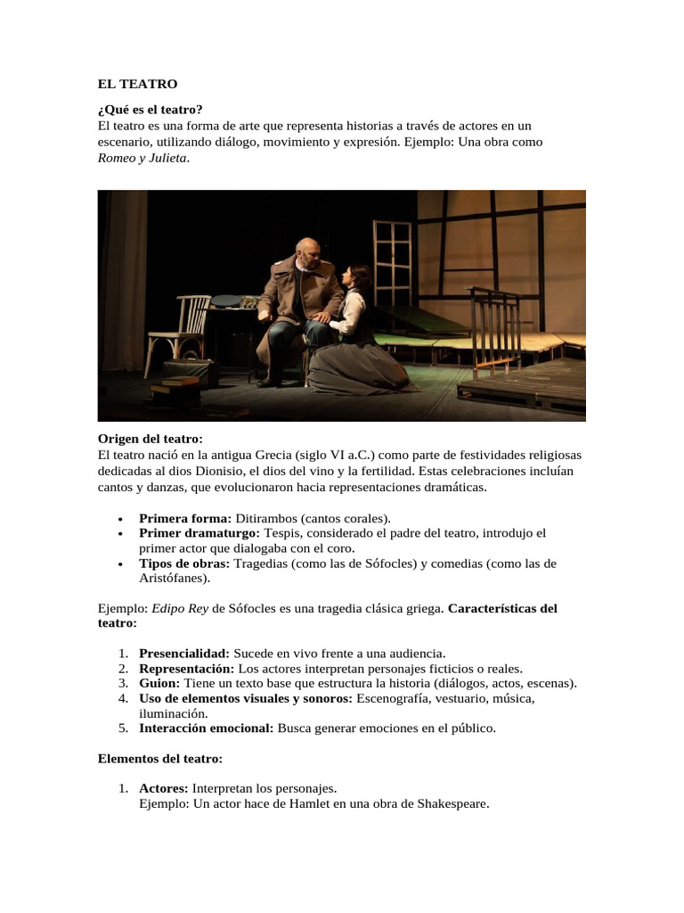 El Teatro | PDF