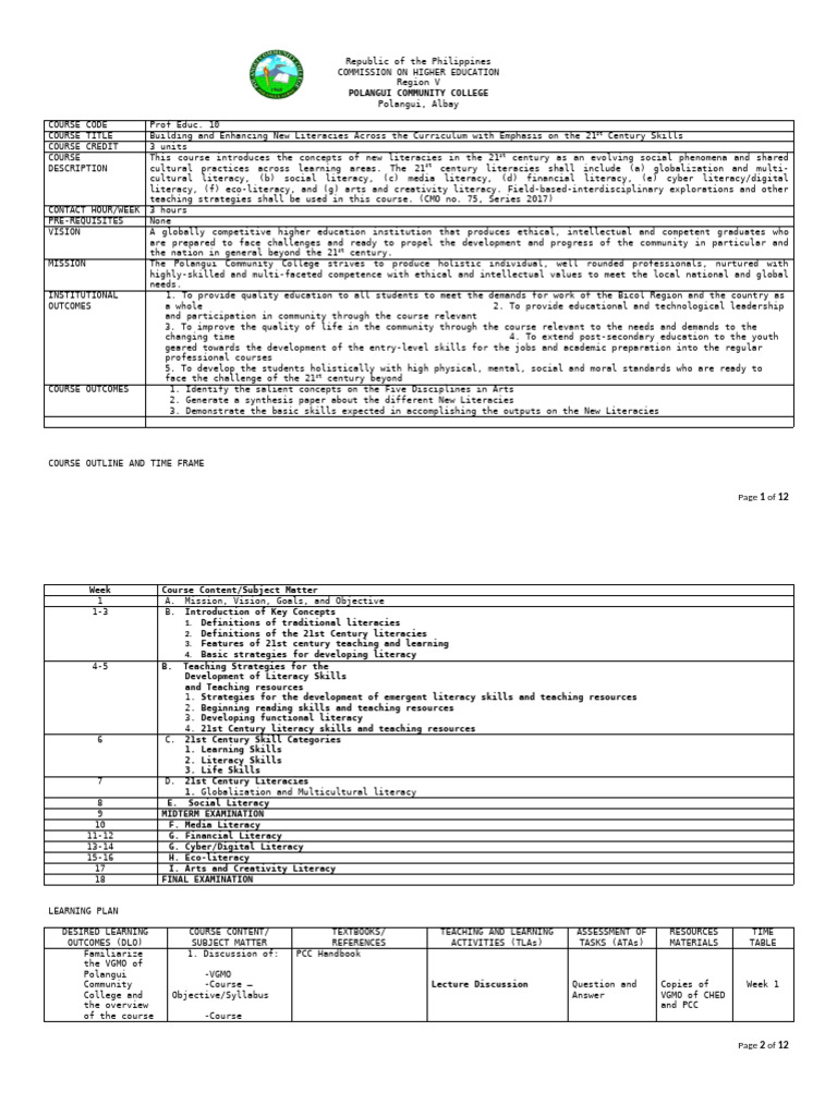 Ing and Enhancing New Literacies Accross the Curriculum | PDF | Literacy | Learning