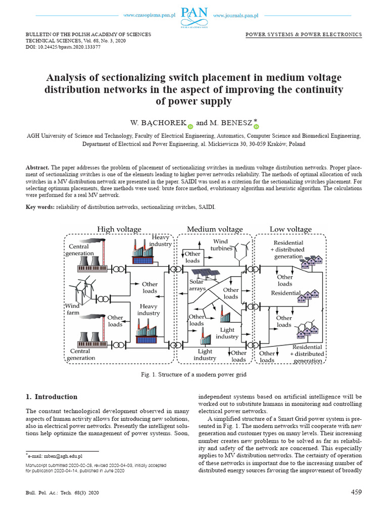 Analysis of Sectionalizing Switch P | PDF | Electric Power Distribution | Mathematical Optimization