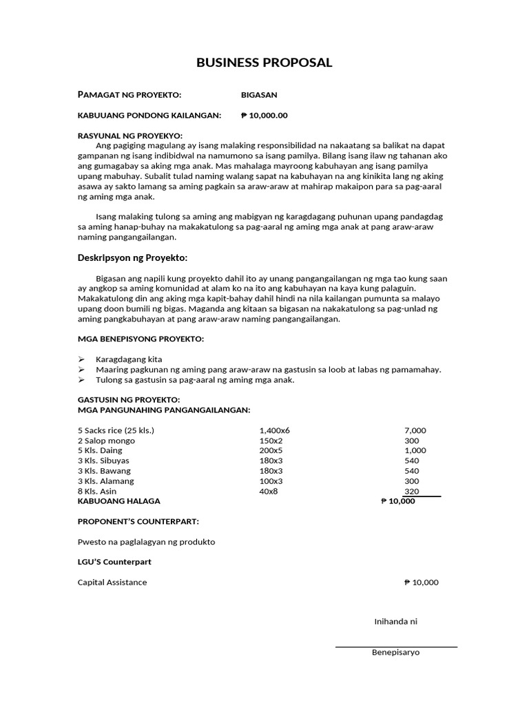 Business Proposal | PDF