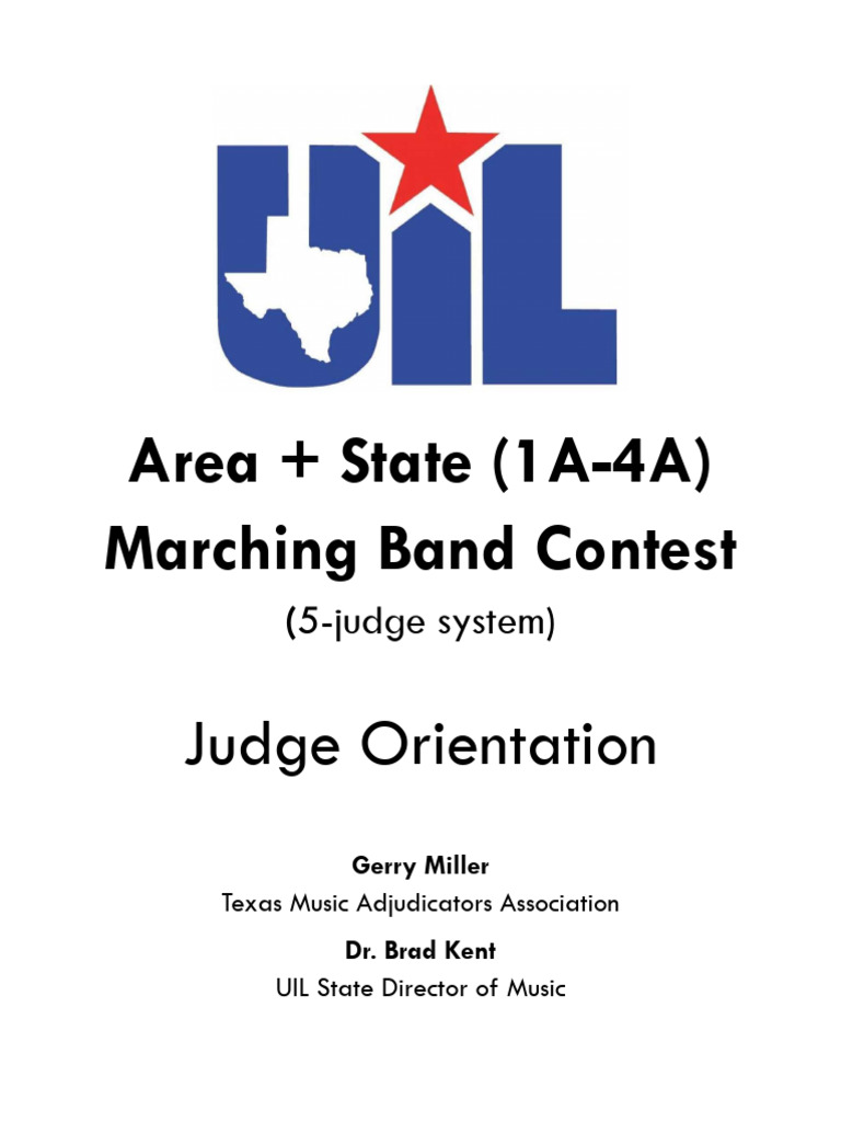 06 - UIL_Area_Judge_Manual_(5-judge) | PDF | Brass Instruments | Saxophone