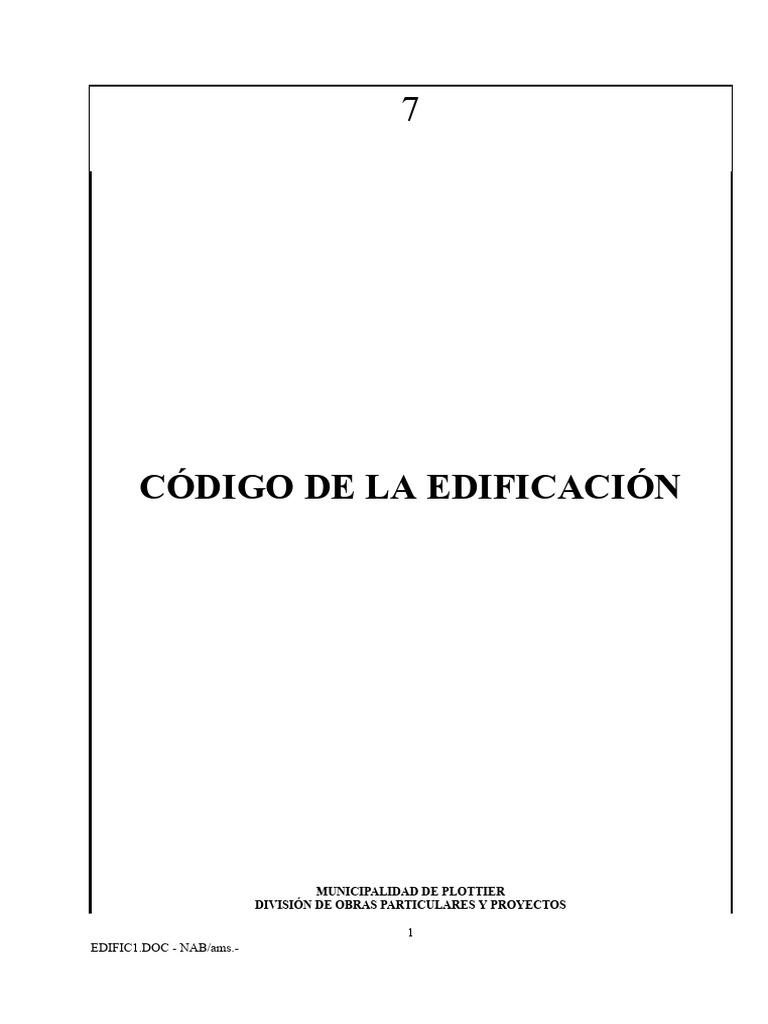Código de La Edificación | PDF | Visa de viaje | edificio