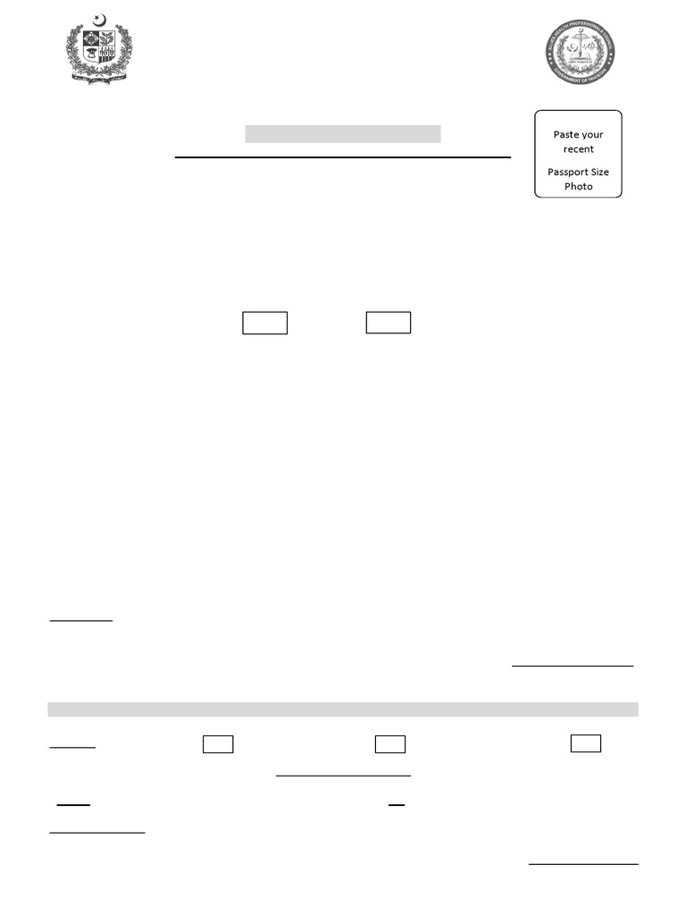 Registration Form-D for Overseas AHPs | PDF | Government And Personhood