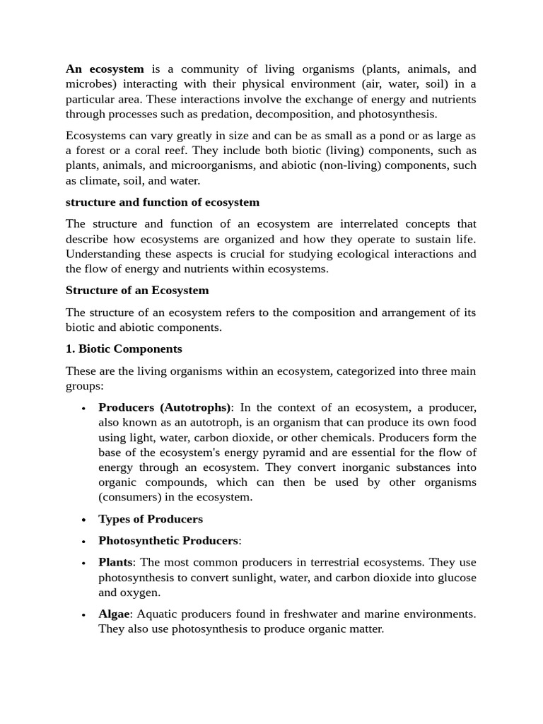 Environmental Science Unit-1 | PDF | Waste | Ecosystem