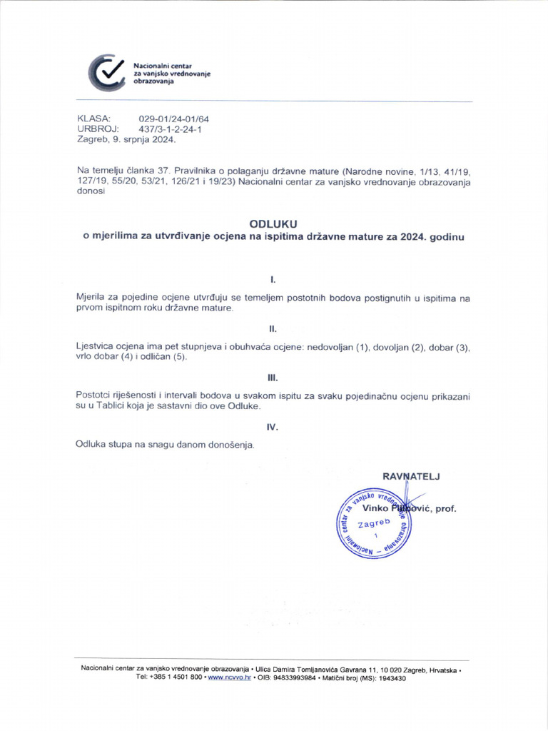 Odluka-o-mjerilima-za-utvrdivanje-ocjena-na-ispitima-drzavne-mature-za ...