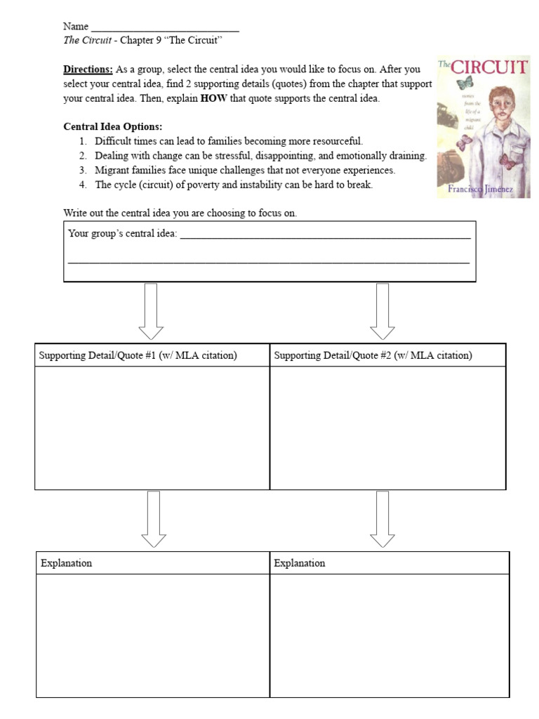 Ch. 9 Central Idea & Supporting Details | PDF